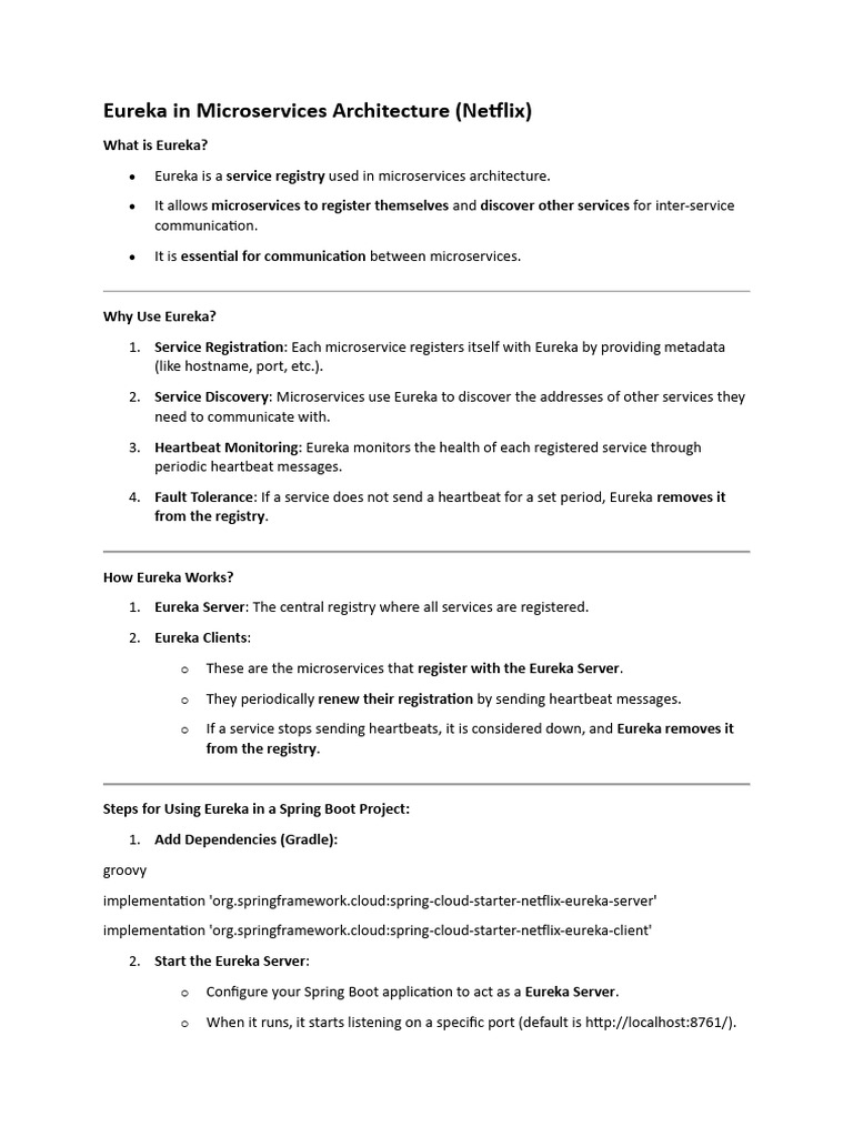 Eureka & API Gateway (MSA) | PDF | Load Balancing (Computing) | Gateway ...