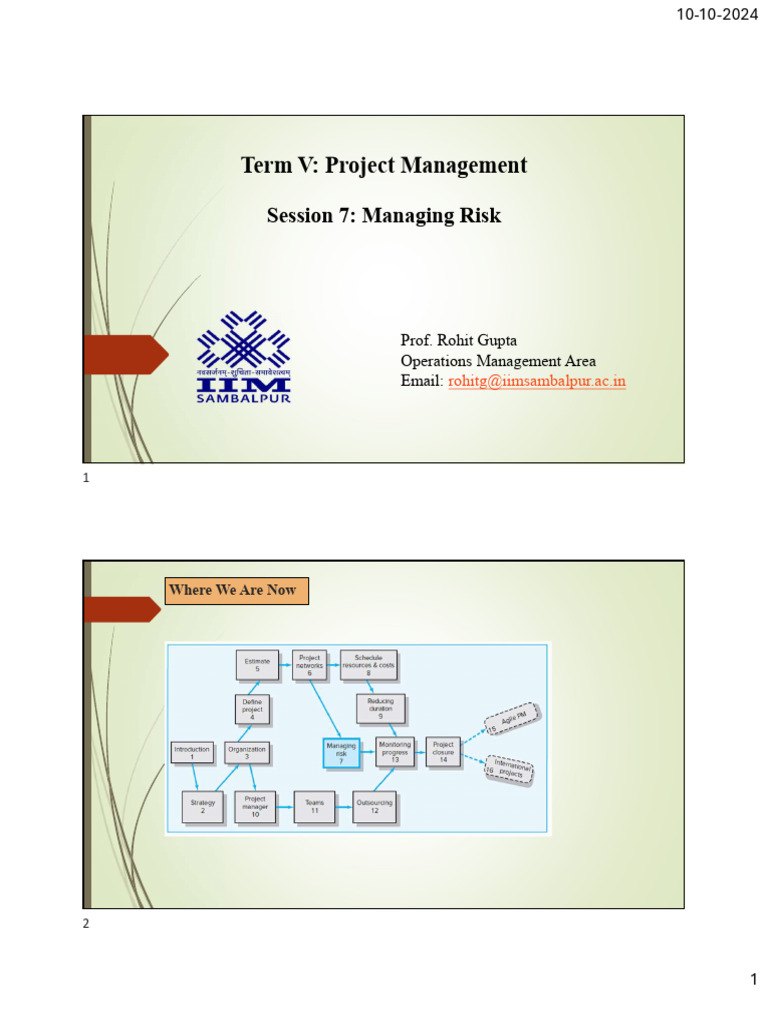 Session_7_Managing Risk | PDF | Risk | Risk Management