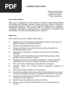 MSc Nursing 1st Year Course Plan | PDF | Teaching Method | Nursing