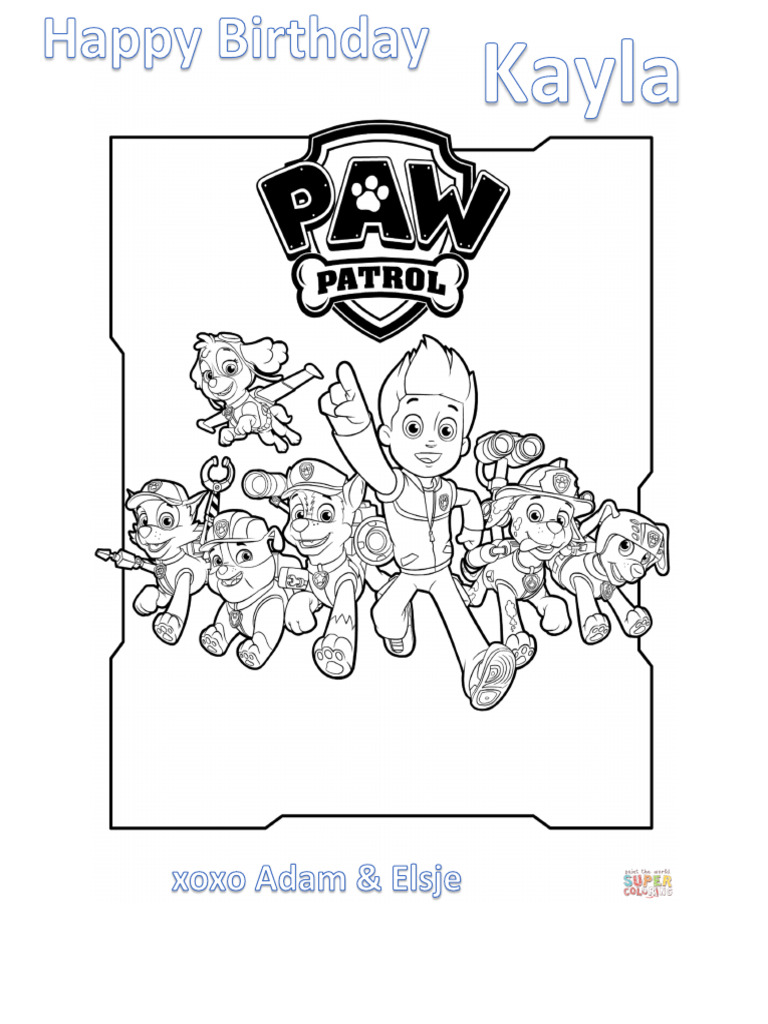 Kayla Colouring Book - Happy Birthday | PDF