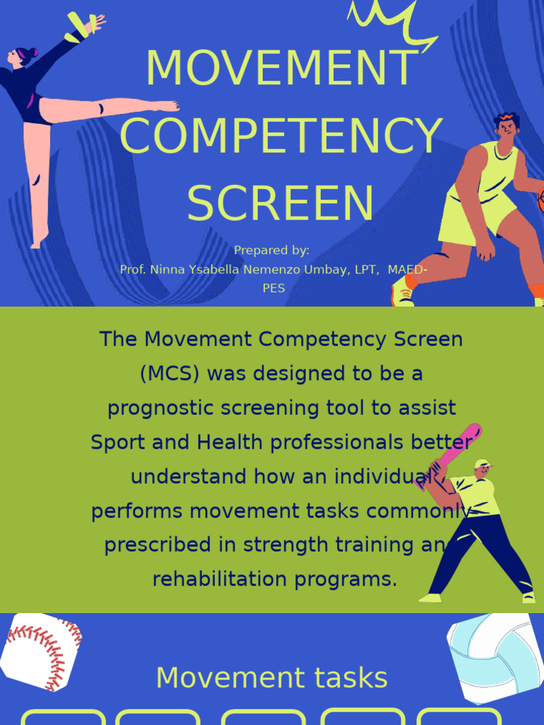 Lesson 5 Movement Competency Screen Progression Regression | PDF | Strength Training | Weight ...