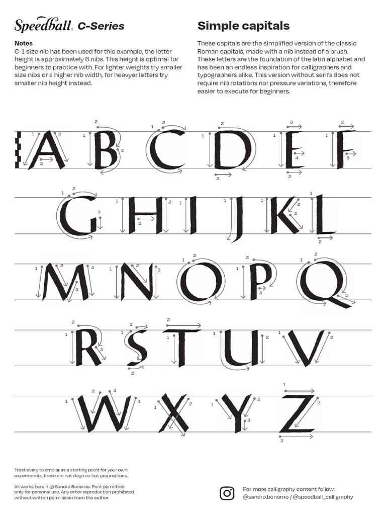 Exemplars c Caps | PDF | Calligraphy | Written Communication