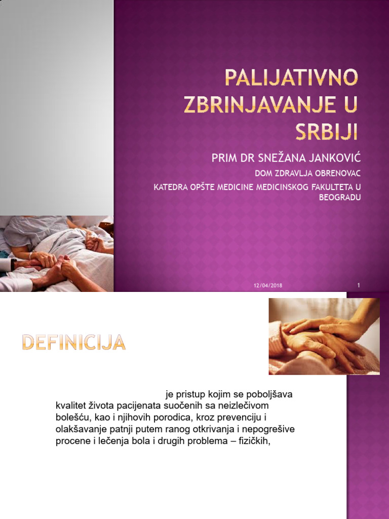Palijativno Zbrinjavanje U Srbiji | PDF