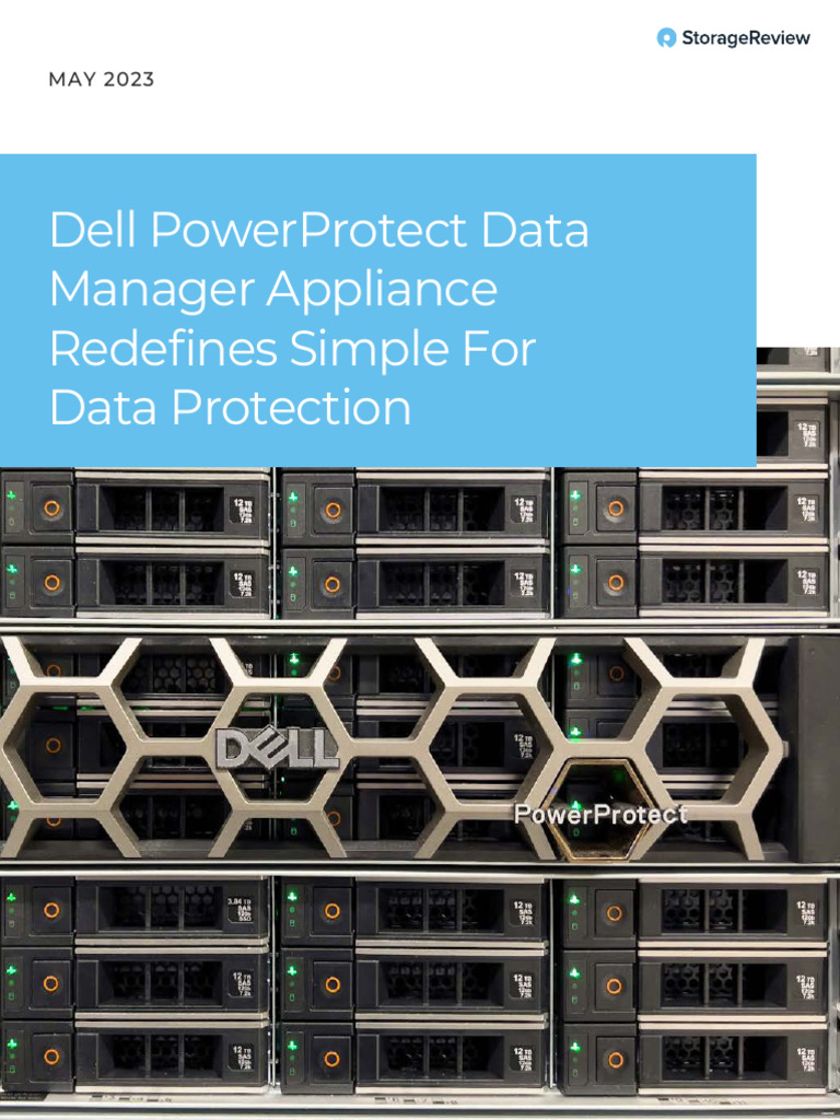 Dell Powerprotect Data Manager Appliance Storagereview | PDF | Cloud ...