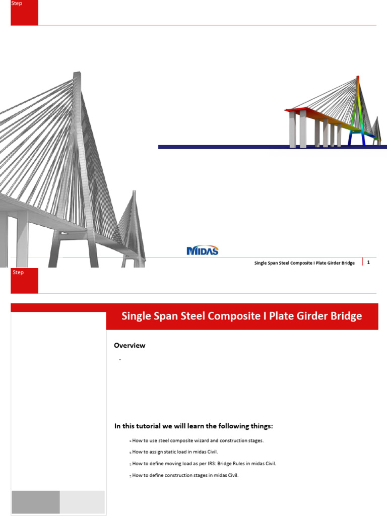 Single Span Steel Composite Bridge - IRS | PDF | Bridge | Beam (Structure)