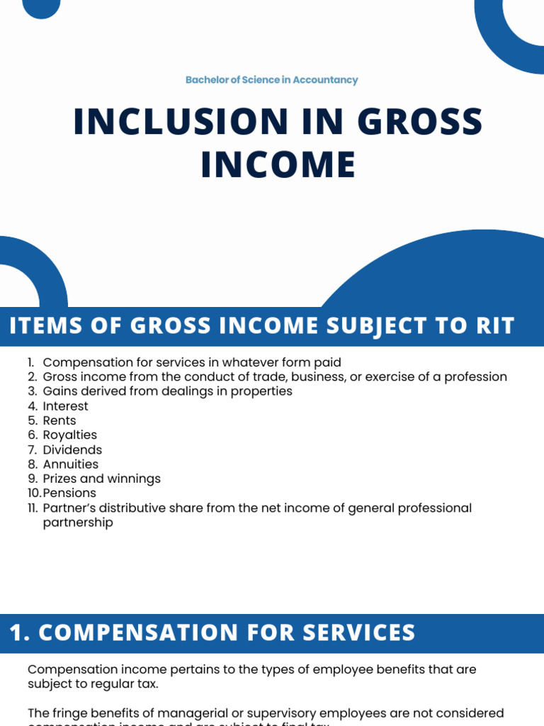 Chapter 9 - Inclusion in Gross Income | PDF | Dividend | Lease