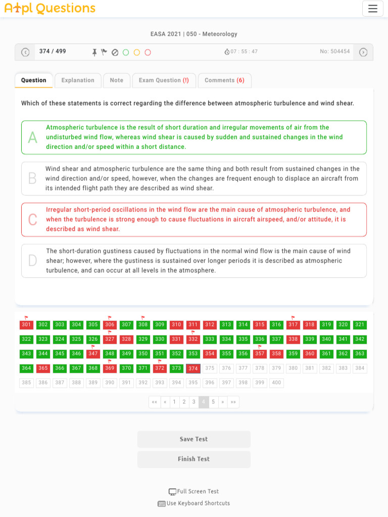 Study ATPL Exam Question Bank 4 | PDF | Wound | Fluid Dynamics