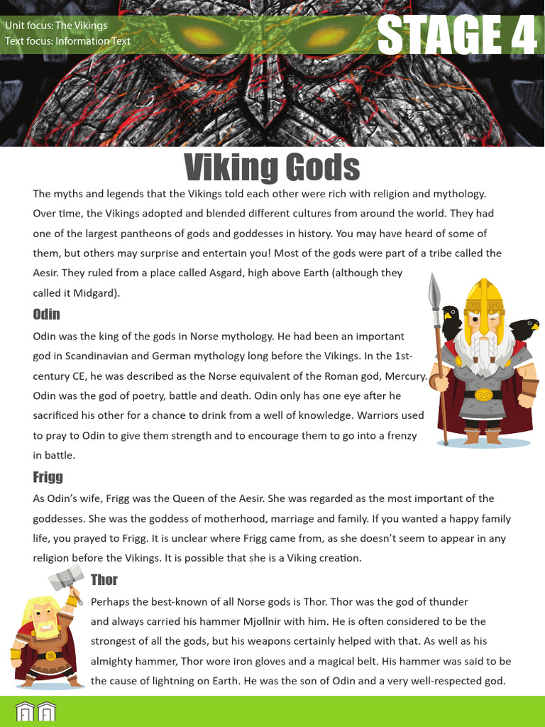 Viking Gods and Their Legends | PDF | Norse Mythology | Æsir