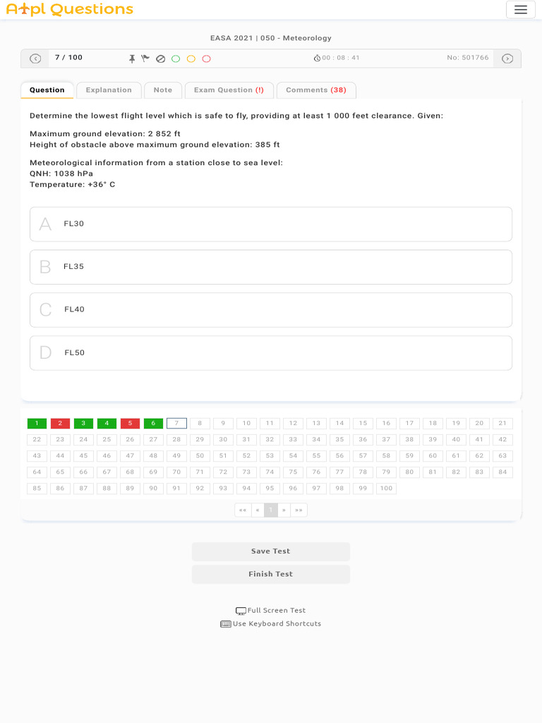Study ATPL Exam Question Bank 7 | PDF
