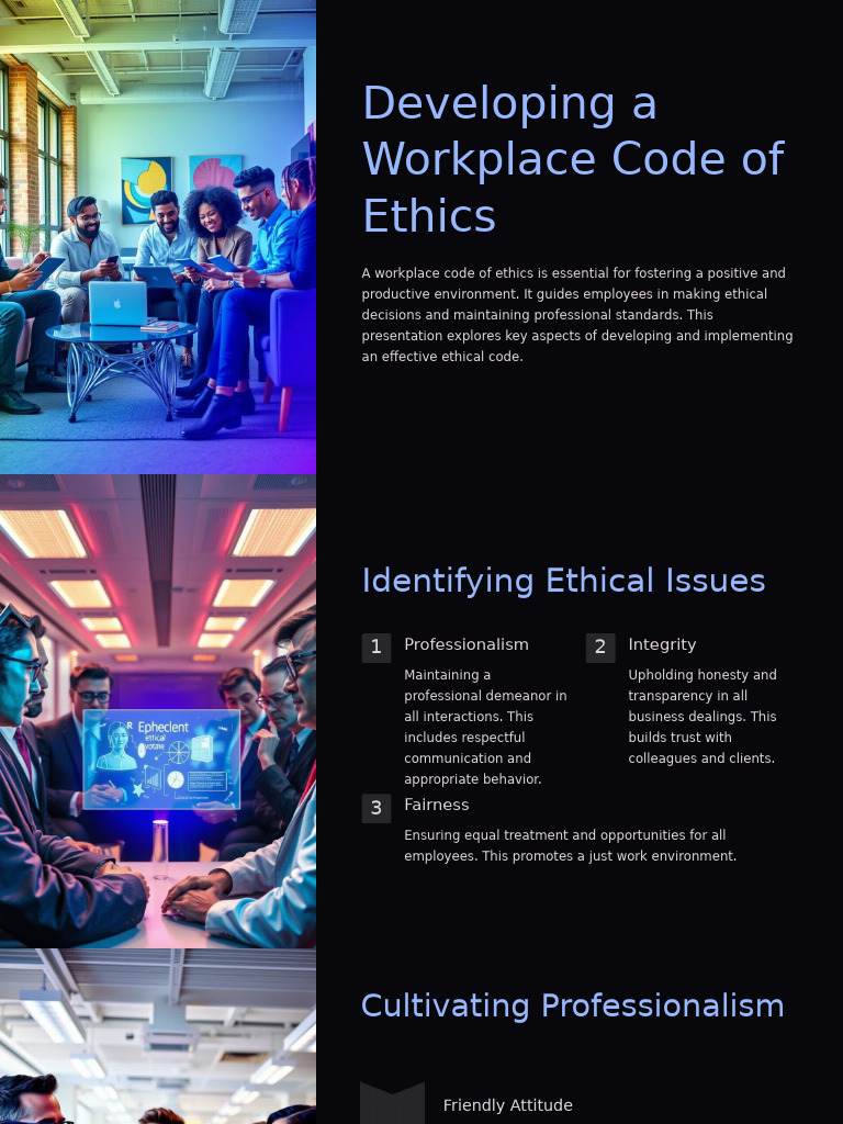 Developing A Workplace Code of Ethics | PDF | Psychology | Business