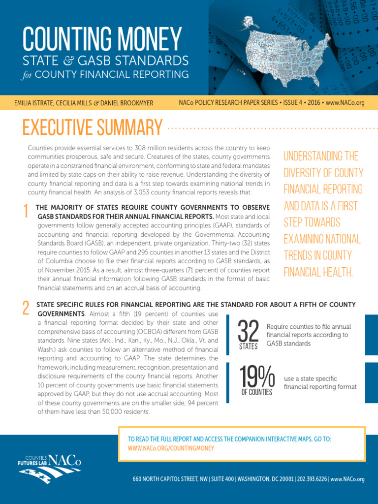 Counting Money - Executive Summary | PDF | Accounting | Financial Statement