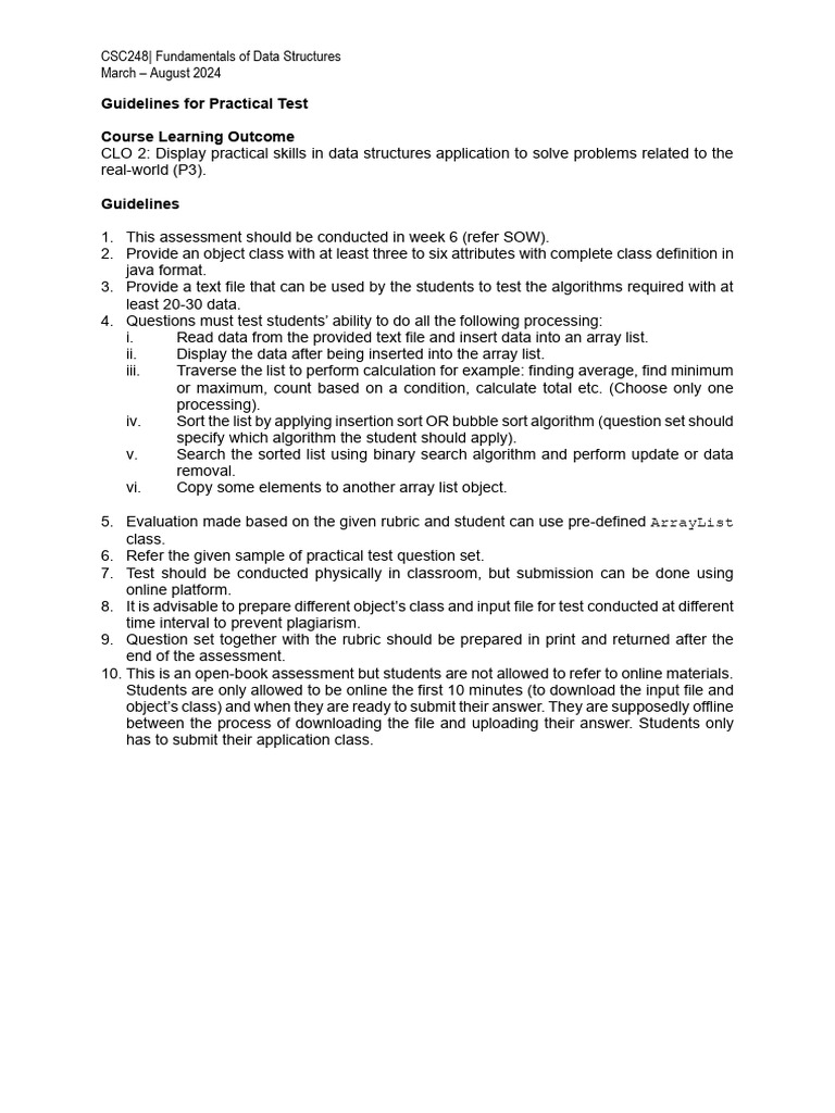 Guidelines For Practical Test Development | PDF | Algorithms | Computer ...