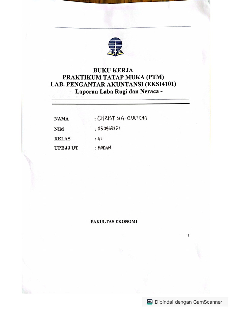 Tugas 7 Lab Pengantar Akuntansi | PDF