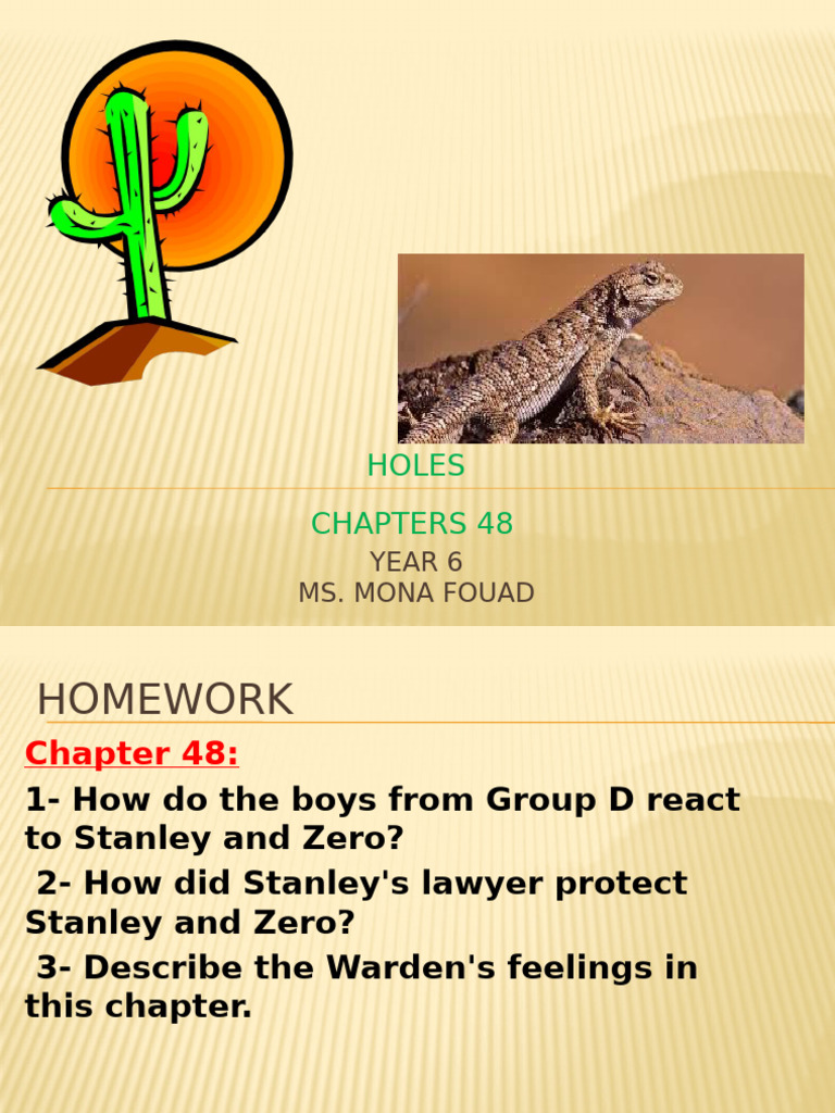 Holes Chapter 48 Summary | PDF