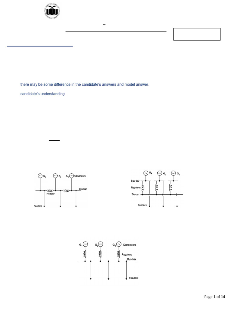 1 Mark: Important Instructions To Examiners | PDF | Relay | Power (Physics)