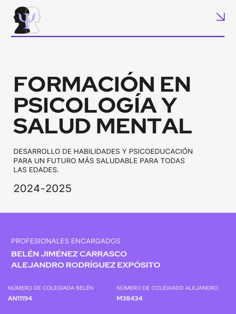 Proyectos Psicología Belén y Alejandro | PDF | Sicología | Empoderamiento
