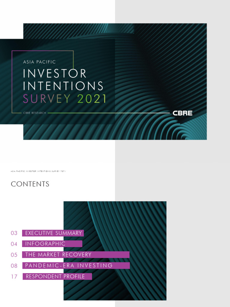 2021 APAC Investor Intentions Survey Report FINAL - Yw7y | PDF ...