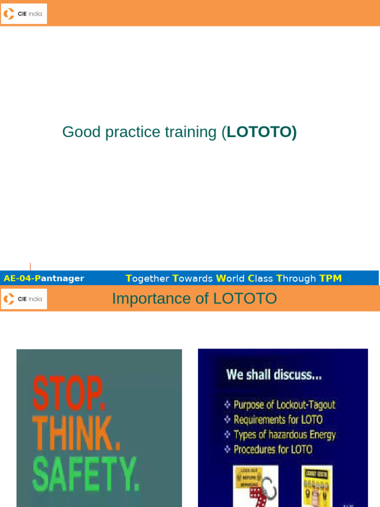 LOTOTO Safety Procedures Overview | PDF | Safety