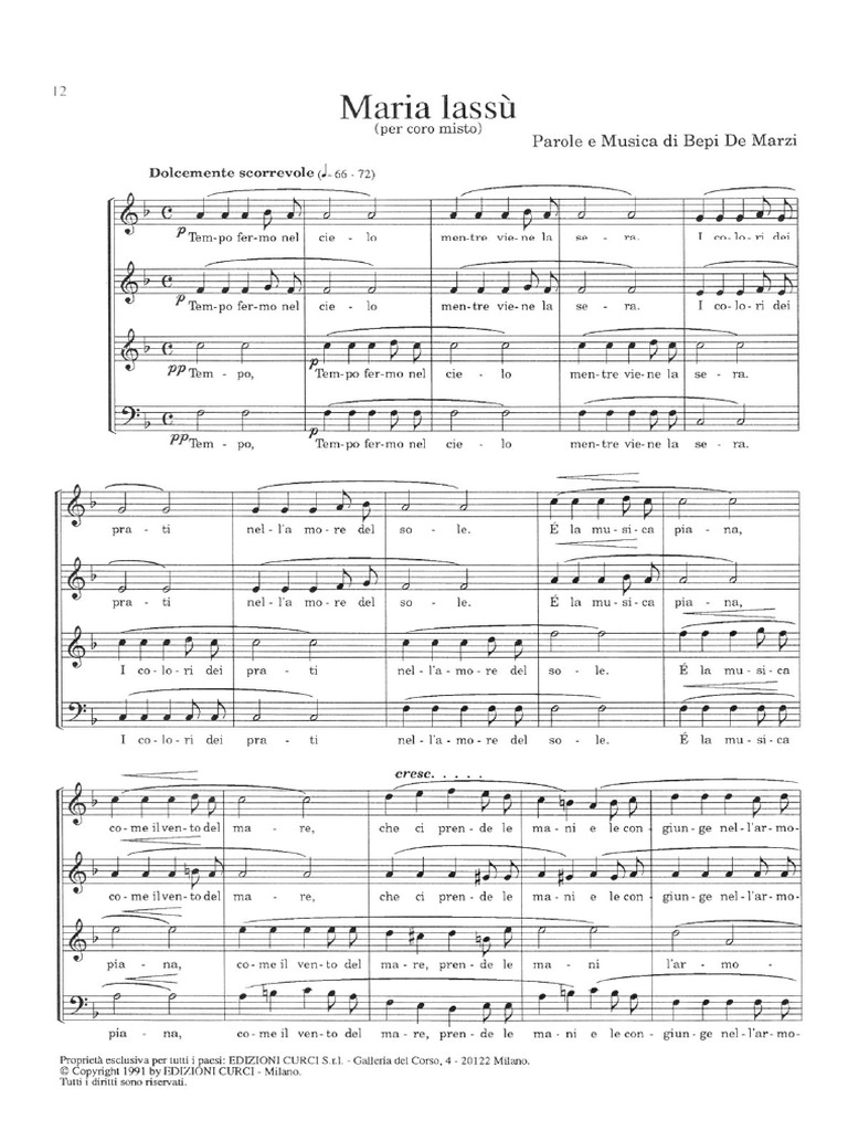 221 Maria Lassù (De Marzi) | PDF