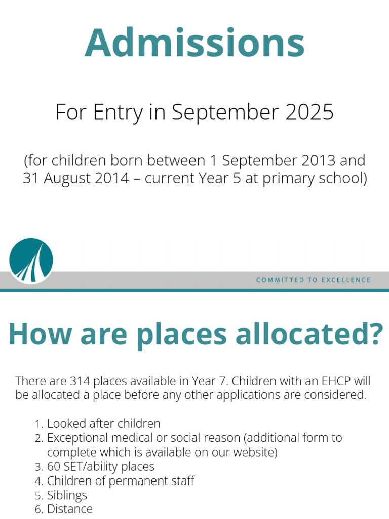 Admissions Presentation 2025 Entry Website.331124118 | PDF | Career ...