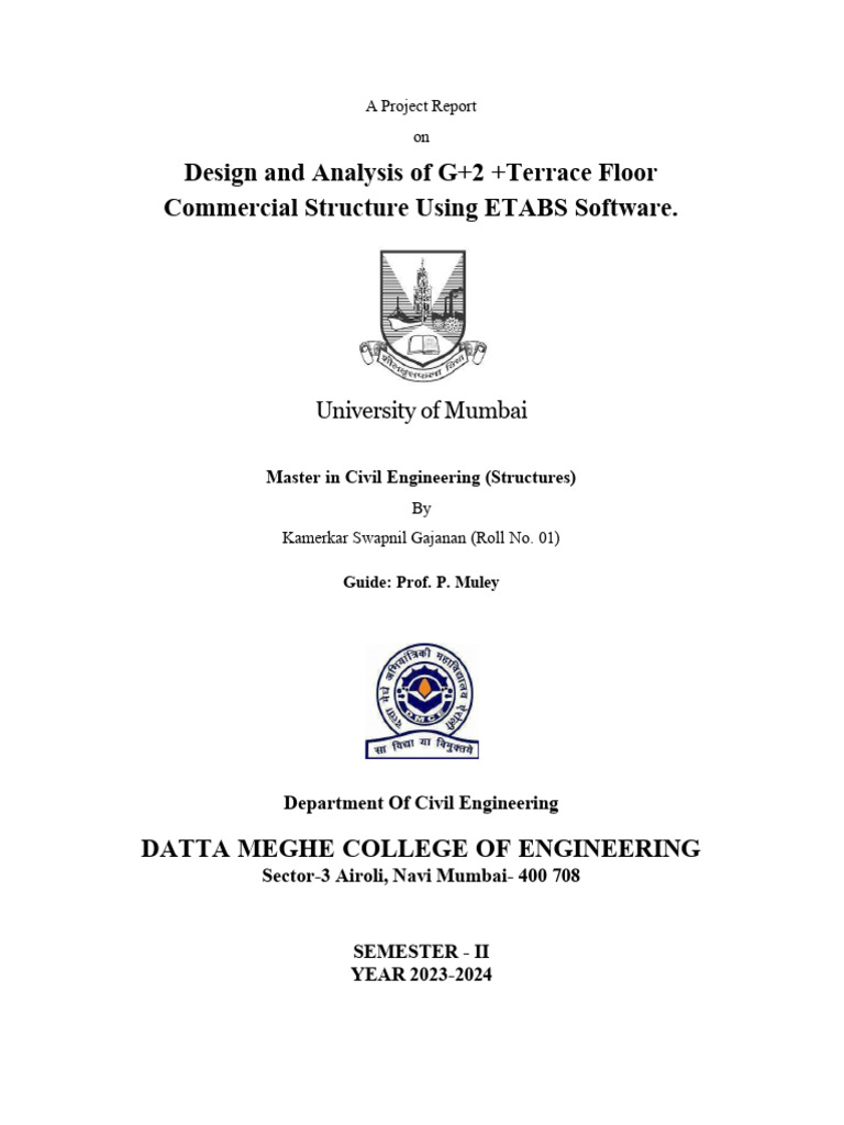 Design Basis Report - G+2+terrace Floor - Sangolda Project at Goa | PDF ...