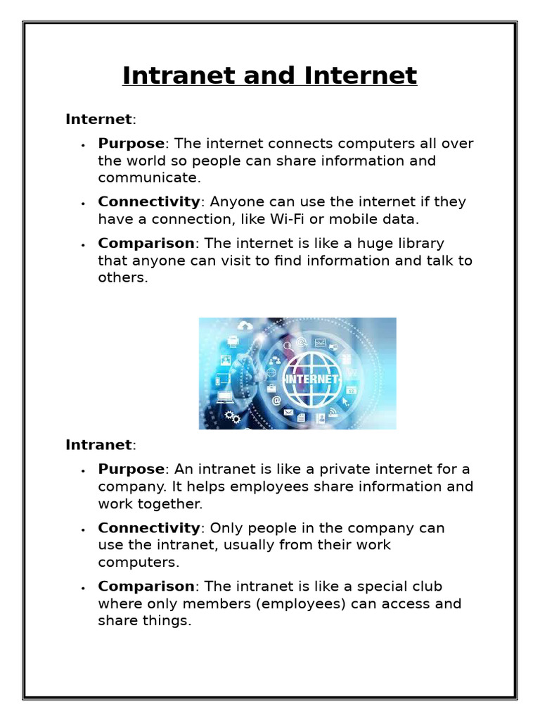 Intranet and Internet | PDF | Computers