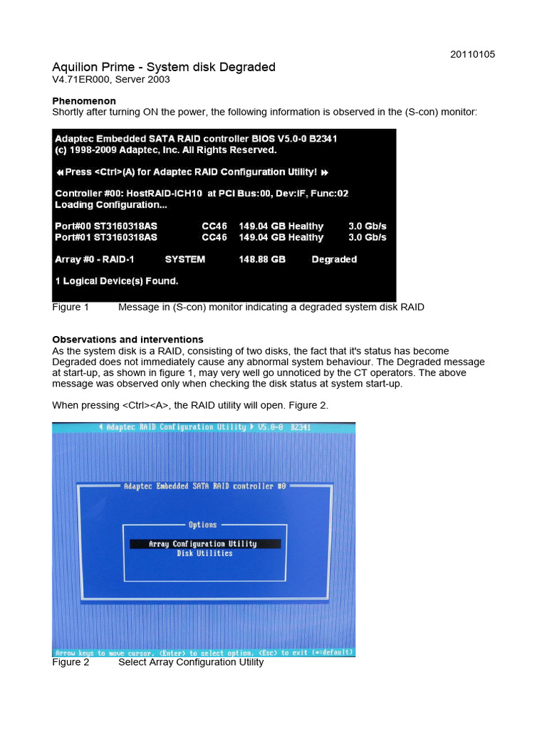 Aquilion PRIME - System Disk Degraded | PDF | Bios | Microcomputers