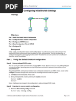 2.5.5 Packet Tracer - Configure Initial Switch Settings | PDF | Technology & Engineering