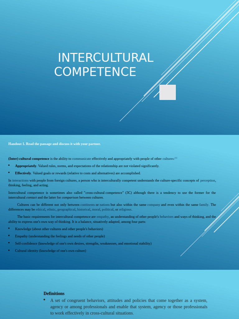 Intercultural Competence Essentials | PDF | Attitude (Psychology ...