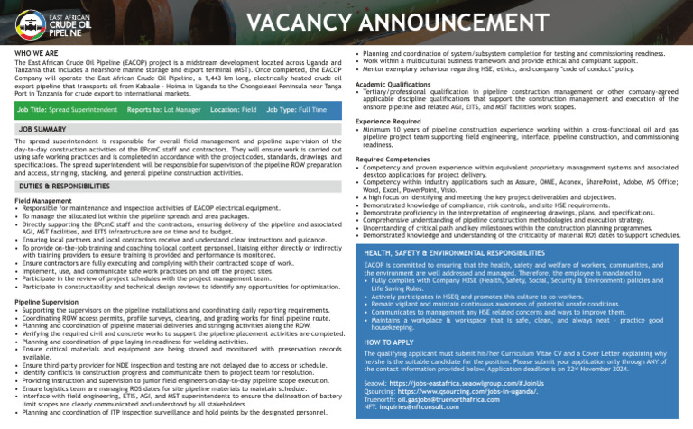 Spread Superintendent | PDF