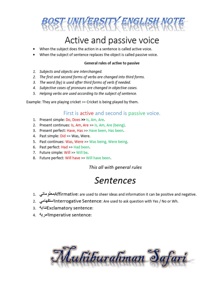 Bost University English Note | PDF