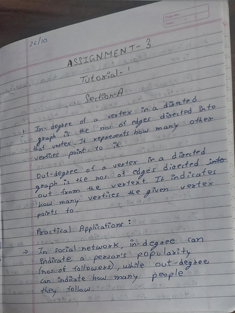 Daa Ass3 Tut1 Adhikari | PDF | Vertex (Graph Theory) | Combinatorics