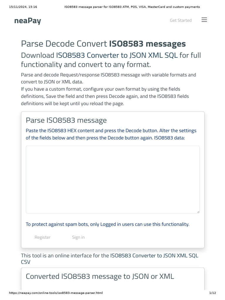 3 ISO8583 Message Parser For ISO8583 ATM, POS, VISA, MasterCard and ...
