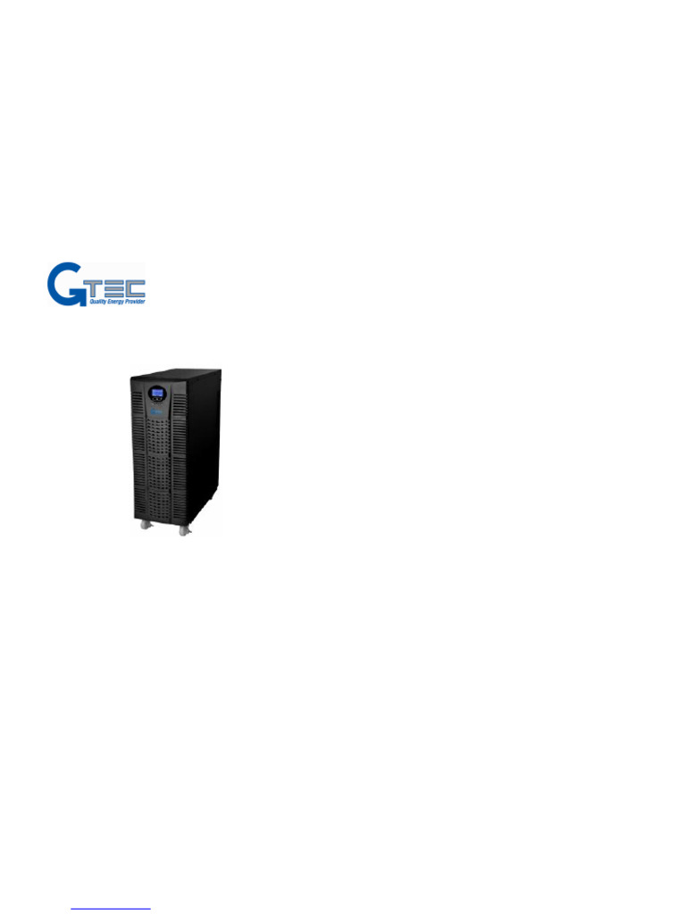 UPS GTEC Zs110 User Manual | PDF | Mains Electricity | Power Inverter