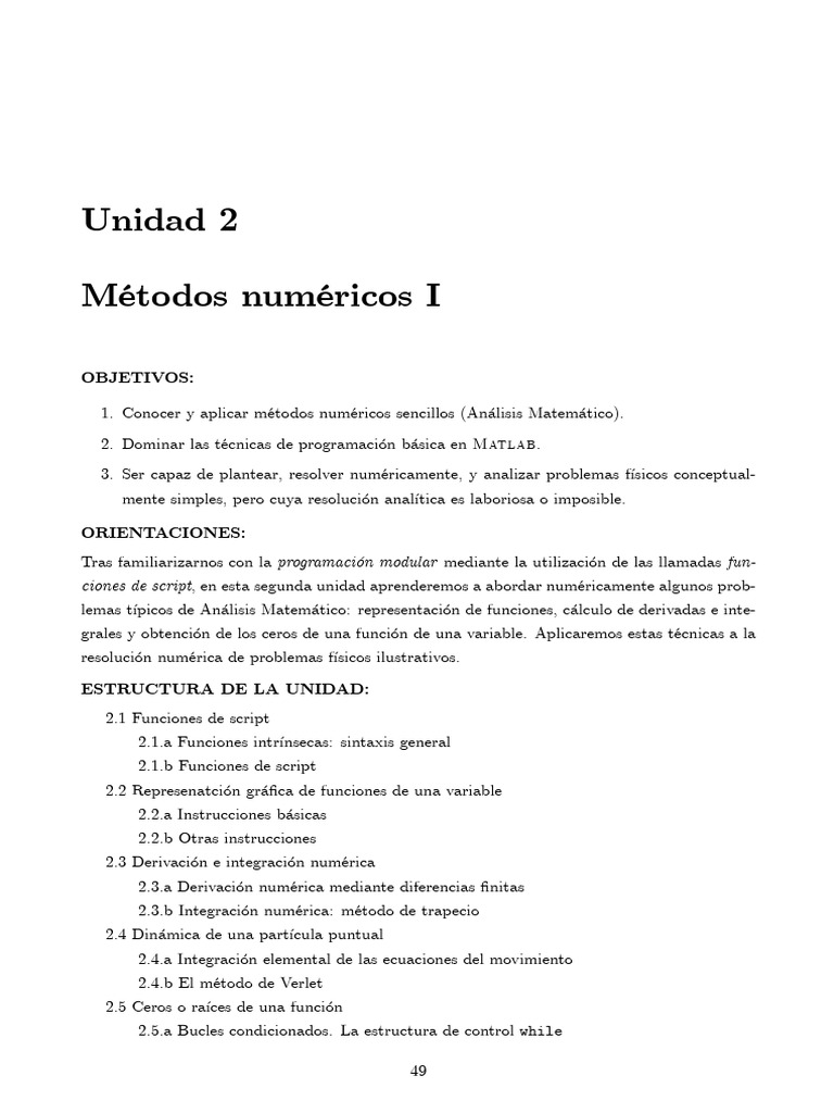 Métodos Numéricos en Matlab | PDF | Color | Variable (Matemáticas)