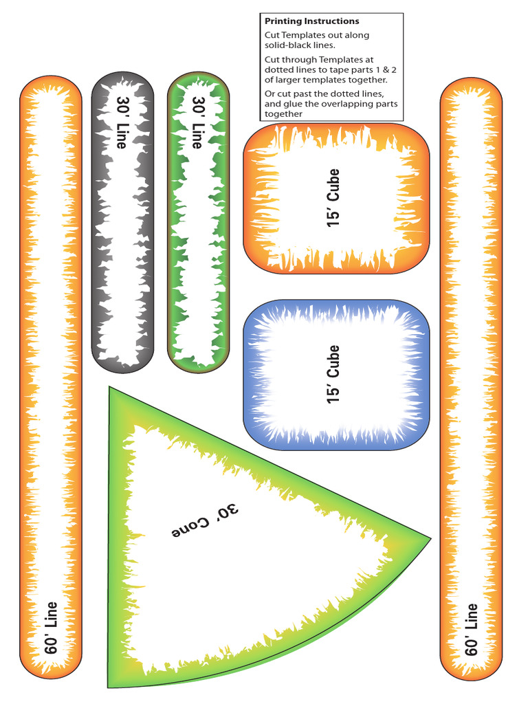 AOE Range Templates - Legal Size | PDF