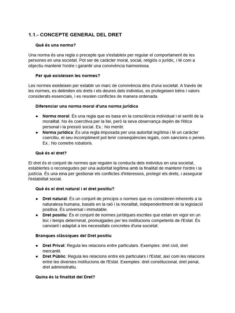 DRET - MODUL 1 - Apunts | PDF