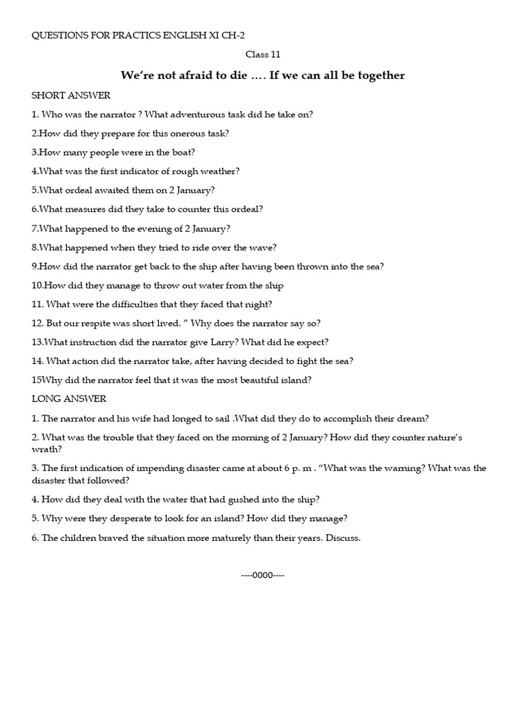 Questions For Practics English Xi CH-2 | PDF | Science & Mathematics