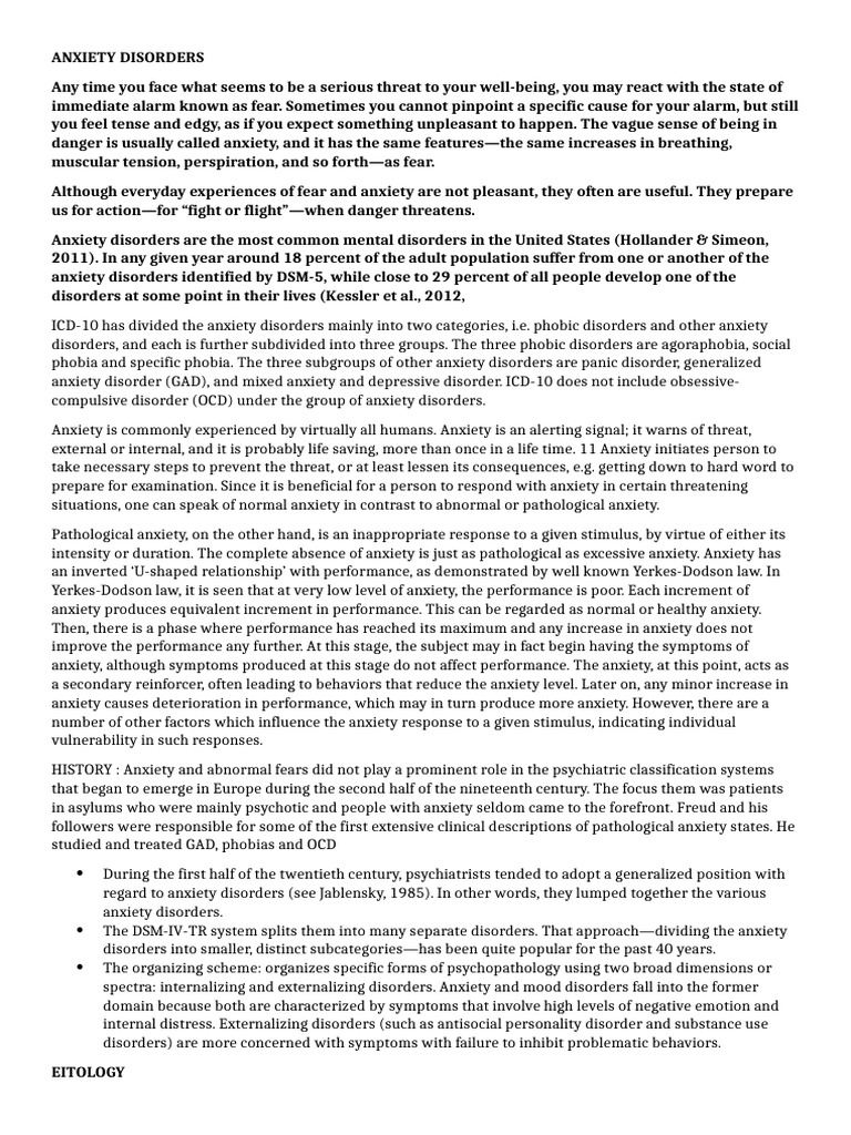 PAPER 3 UNIT 5 OCD | PDF | Obsessive–Compulsive Disorder | Anxiety