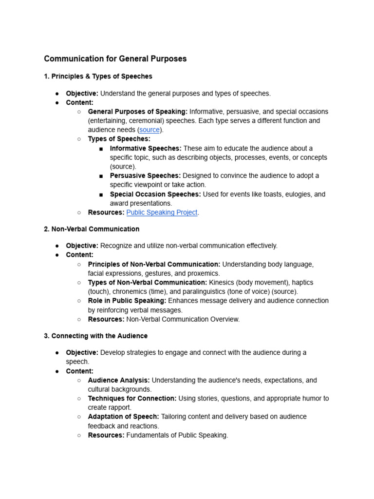 General Purpose Communication Strategies | PDF | Communication ...