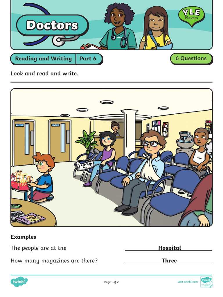 T e 1683618230 Esl Yle Movers Reading and Writing Part 6 Worksheet ...