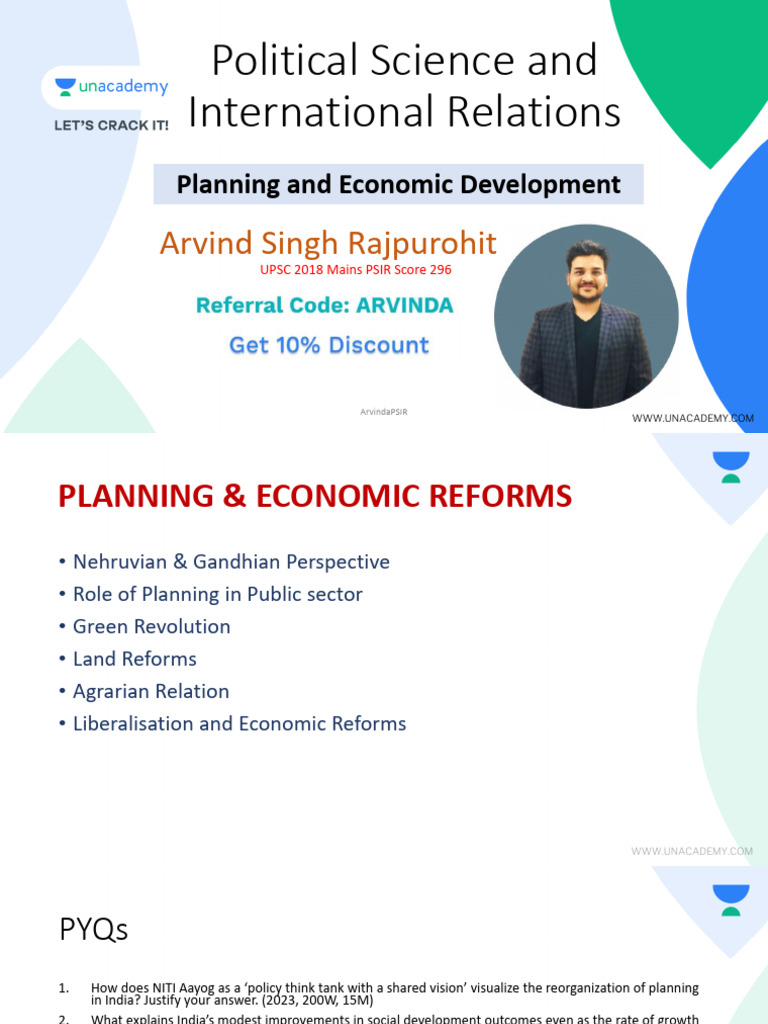 Economic Planning Models in India | PDF | Land Reform | Economy Of India