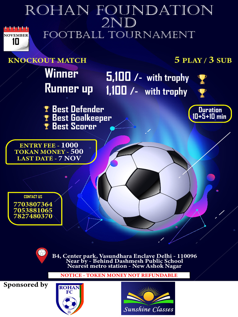 Rohan Foundation Football Tournament | PDF