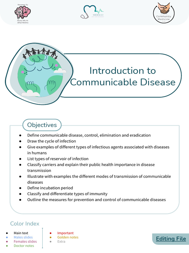 L14-Introduction To Communicable Disease | PDF | Infection | Pathogen