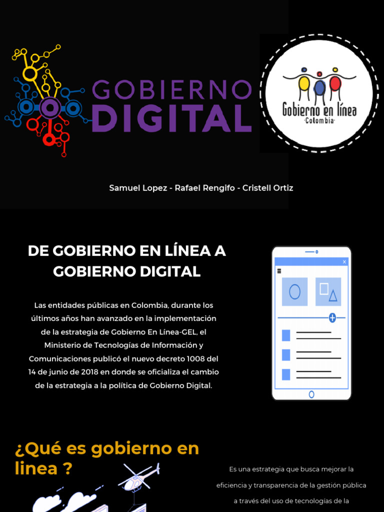 Transición a Gobierno Digital en Colombia | PDF | Gobierno E | Informática