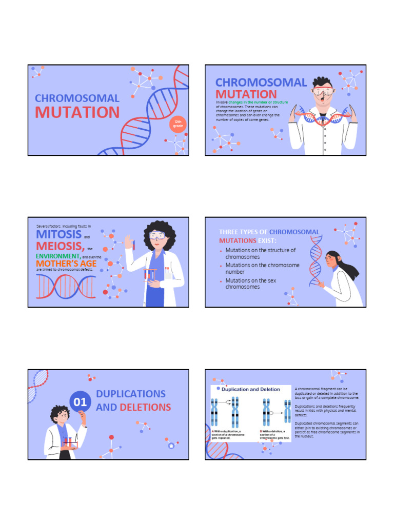 Sci12B L6 Chromosomal Mutations | PDF | Ploidy | Chromosome