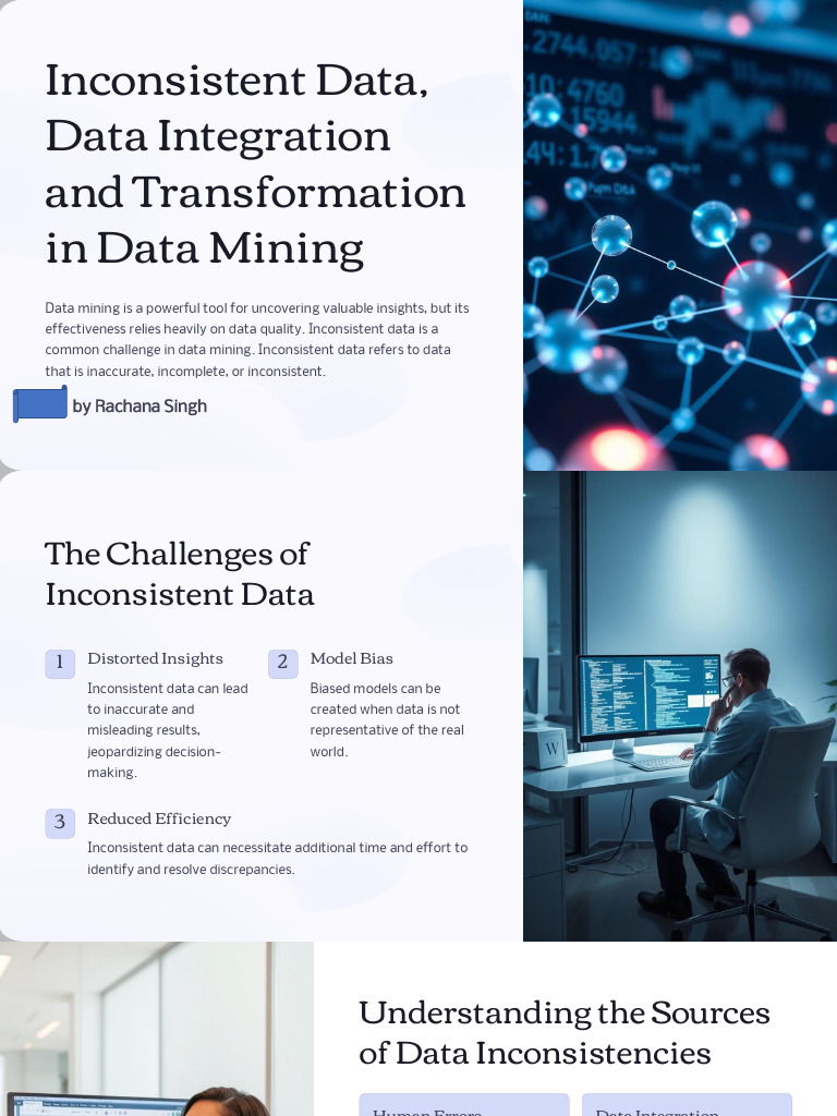 3 Inconsistent Data Data Integration and Transformation in Data Mining | PDF | Data | Data Quality