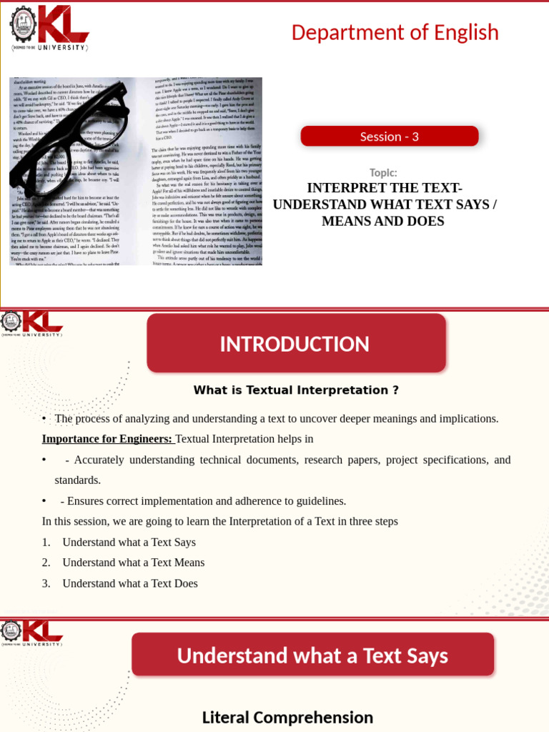 Session 12 | PDF | Reading Comprehension | Speed Reading