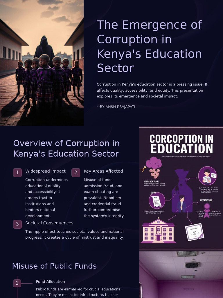 Corruption in Kenya's Education Sector | PDF | Corruption | Accountability