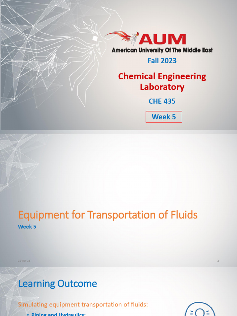 Chemical Laboratory W5 | PDF | Pump | Applied And Interdisciplinary Physics